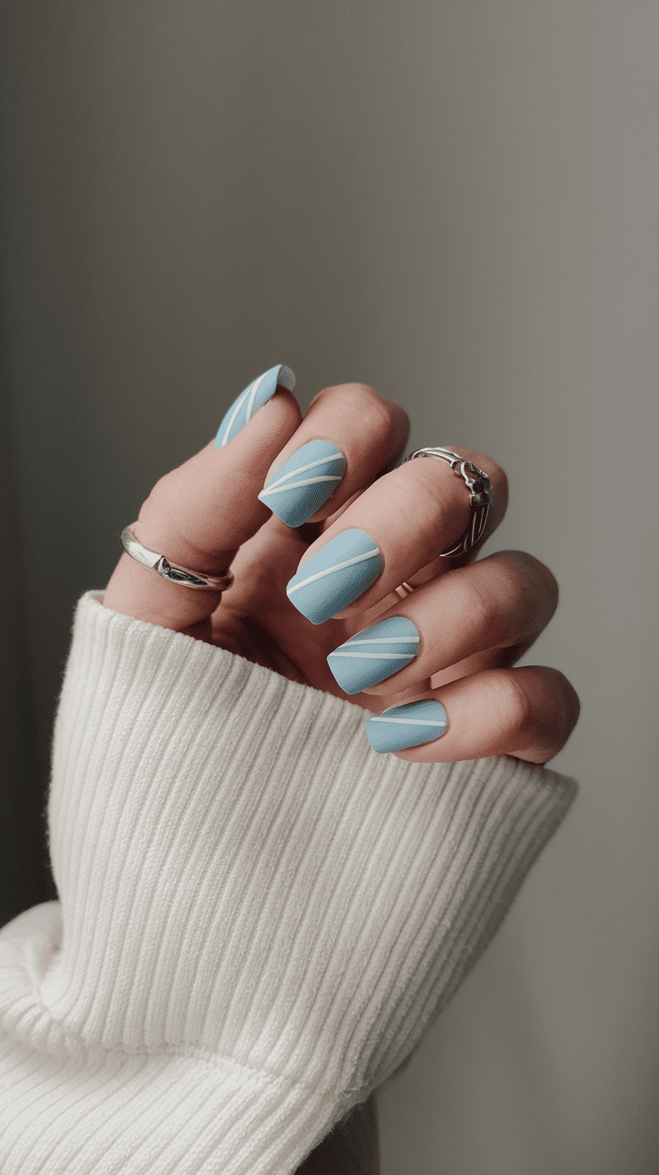 15+ Stunning Short Blue Nails to Instantly Elevate Your Look