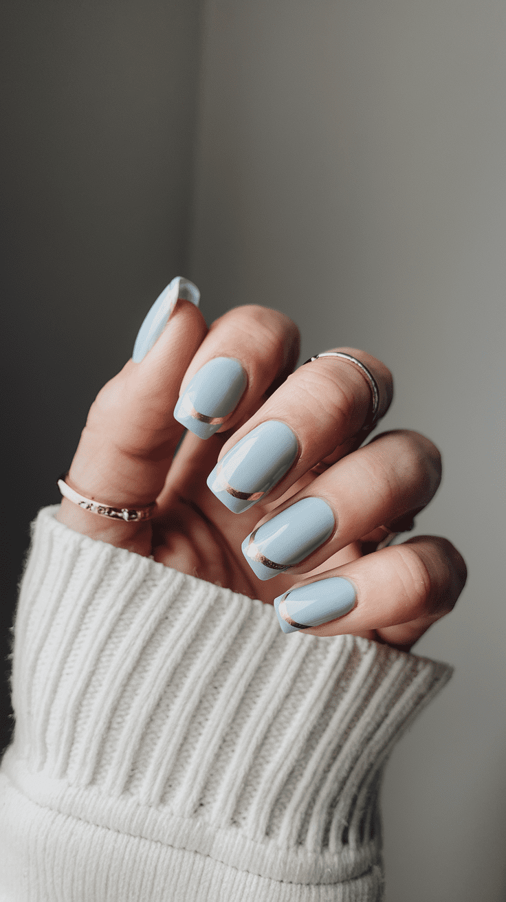 15+ Stunning Short Blue Nails to Instantly Elevate Your Look