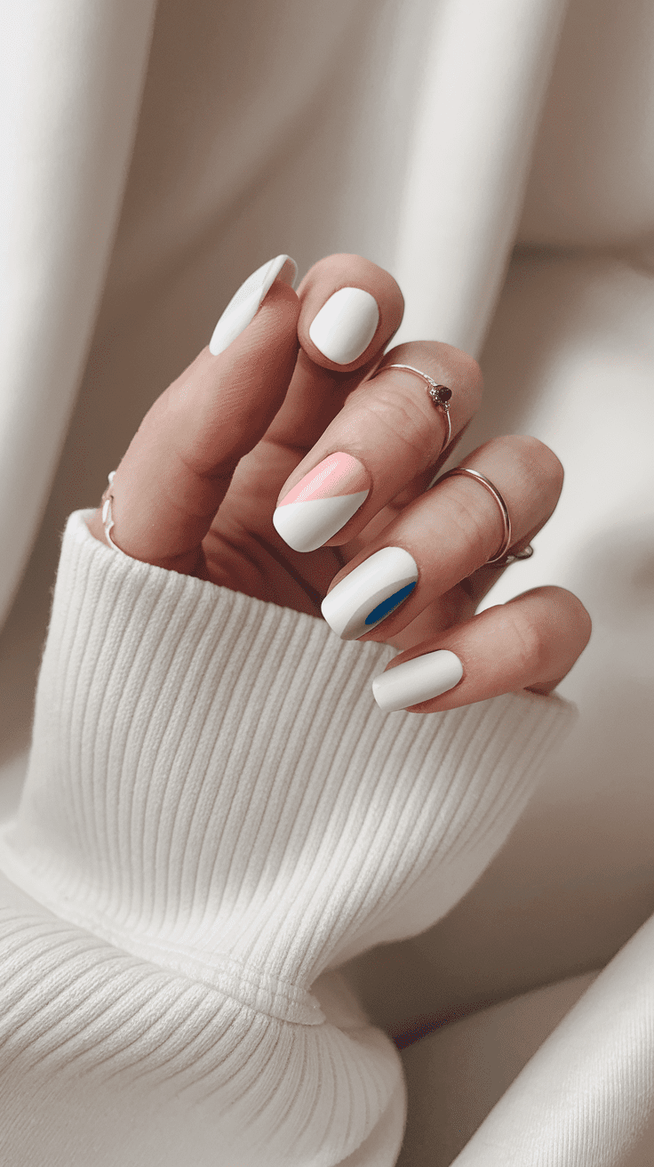 13+ Gorgeous Short White Nails to Refresh Your Style Instantly