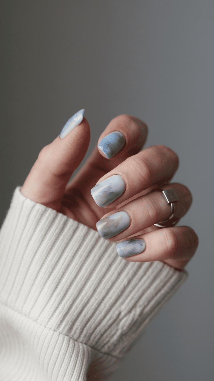 15+ Stunning Short Blue Nails to Instantly Elevate Your Look