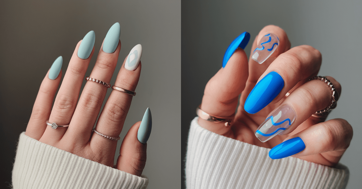 17+ Stunning Blue Nails to Elevate Your Style Instantly