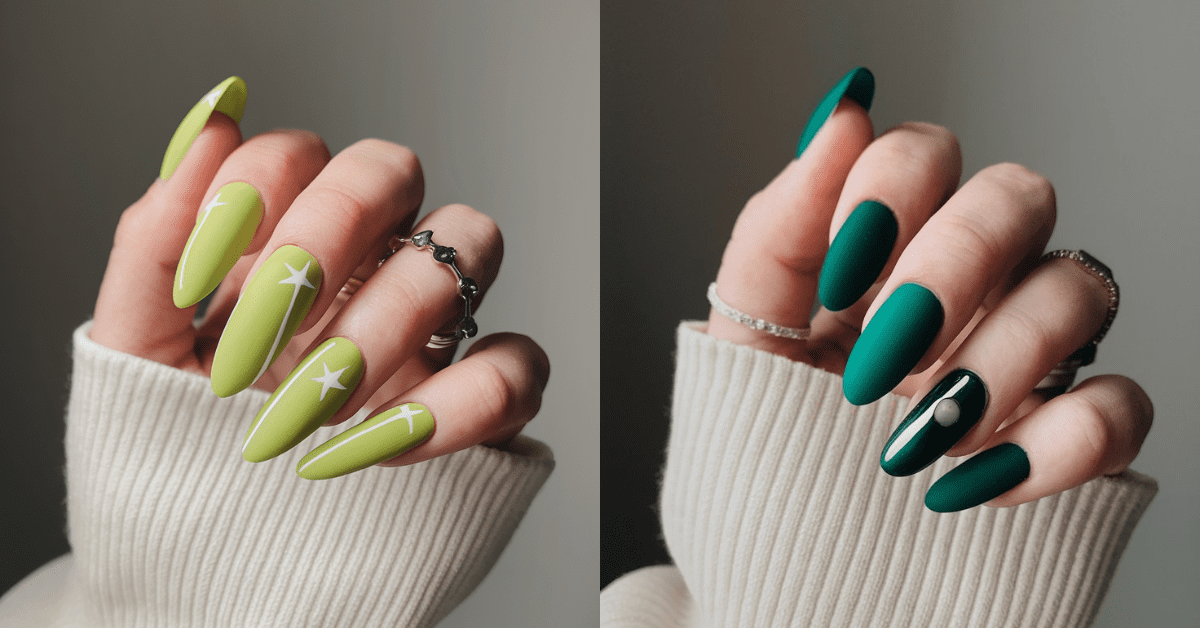 15+ Stunning Green Nails to Instantly Refresh Your Style