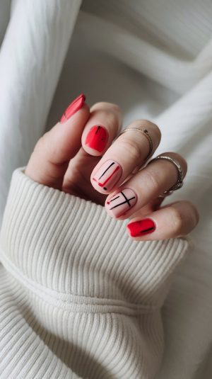 13+ Bold Short Red Nails for a Chic and Confident Look