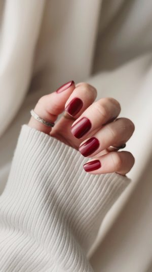 13+ Bold Short Red Nails for a Chic and Confident Look