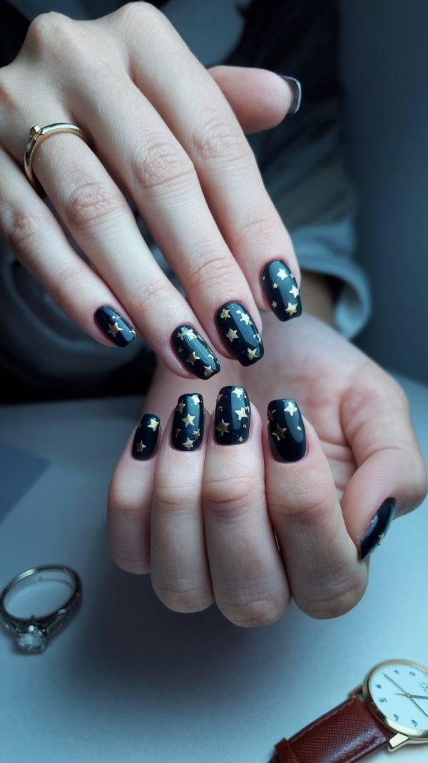 15+ Stunning New Year Short Nails to Ring in the Year in Style