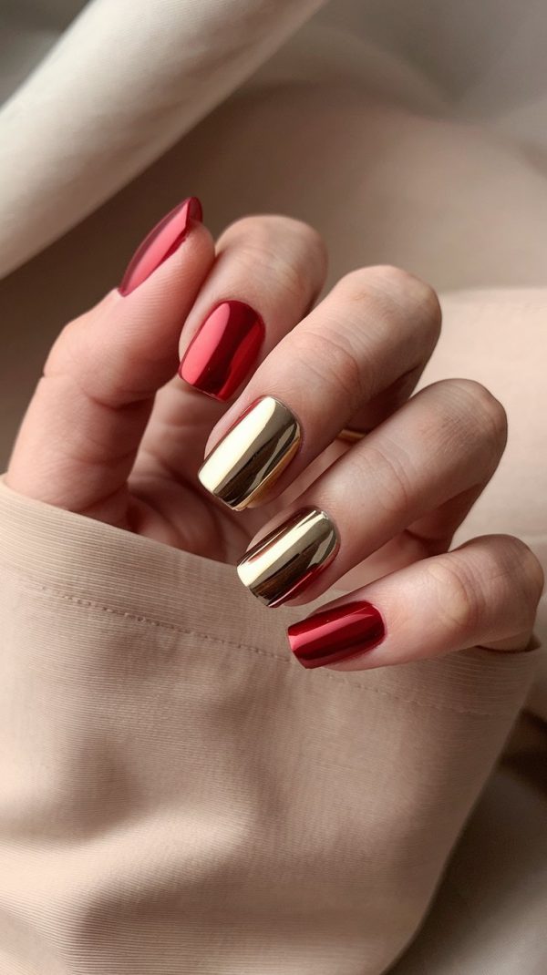 15+ Stunning New Year Short Nails to Ring in the Year in Style