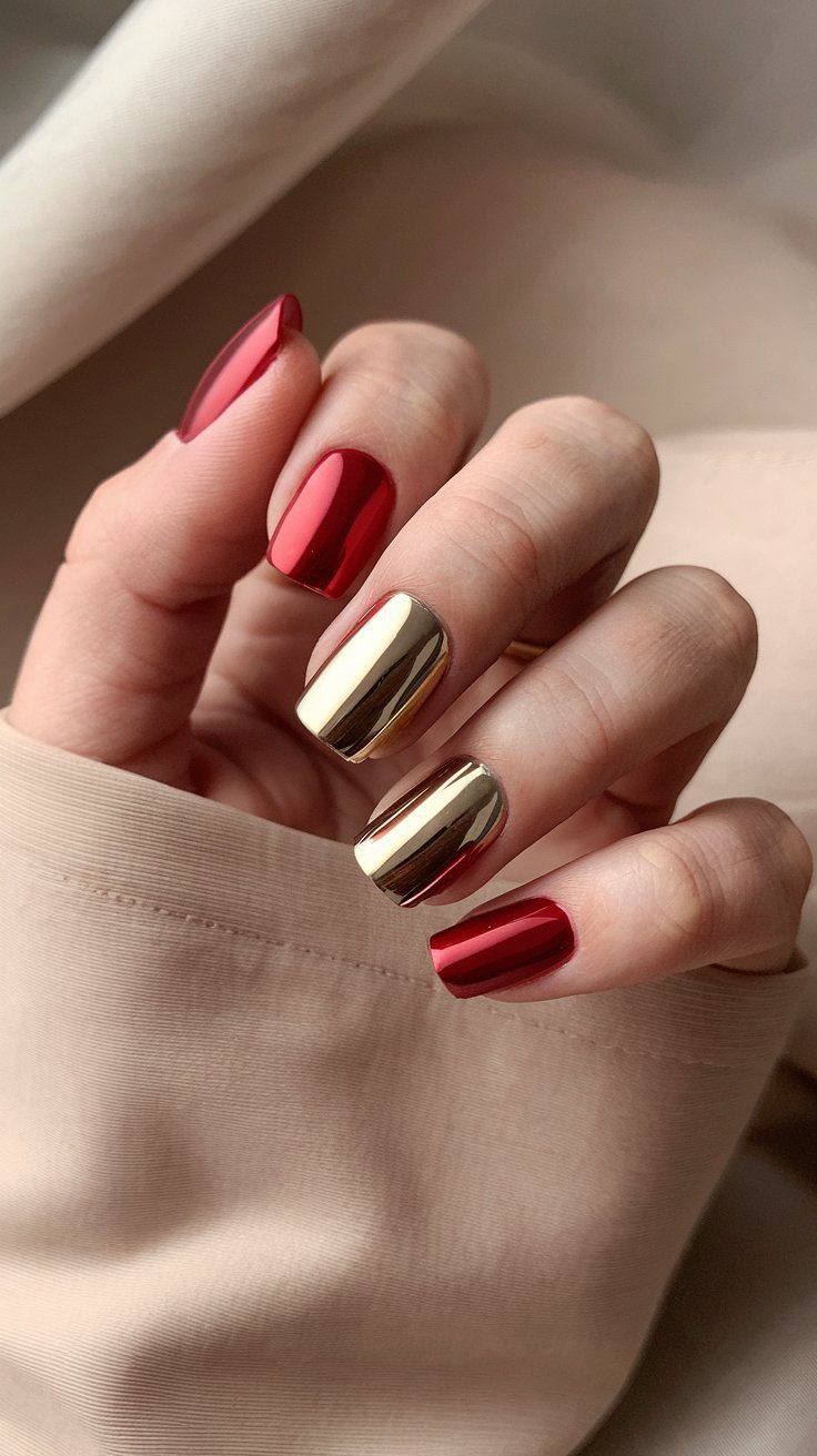 15+ Stunning New Year Short Nails to Ring in the Year in Style