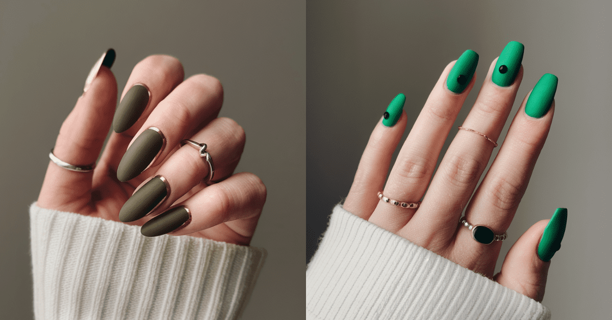 13+ Gorgeous Green Nail Ideas to Transform Your Look Instantly