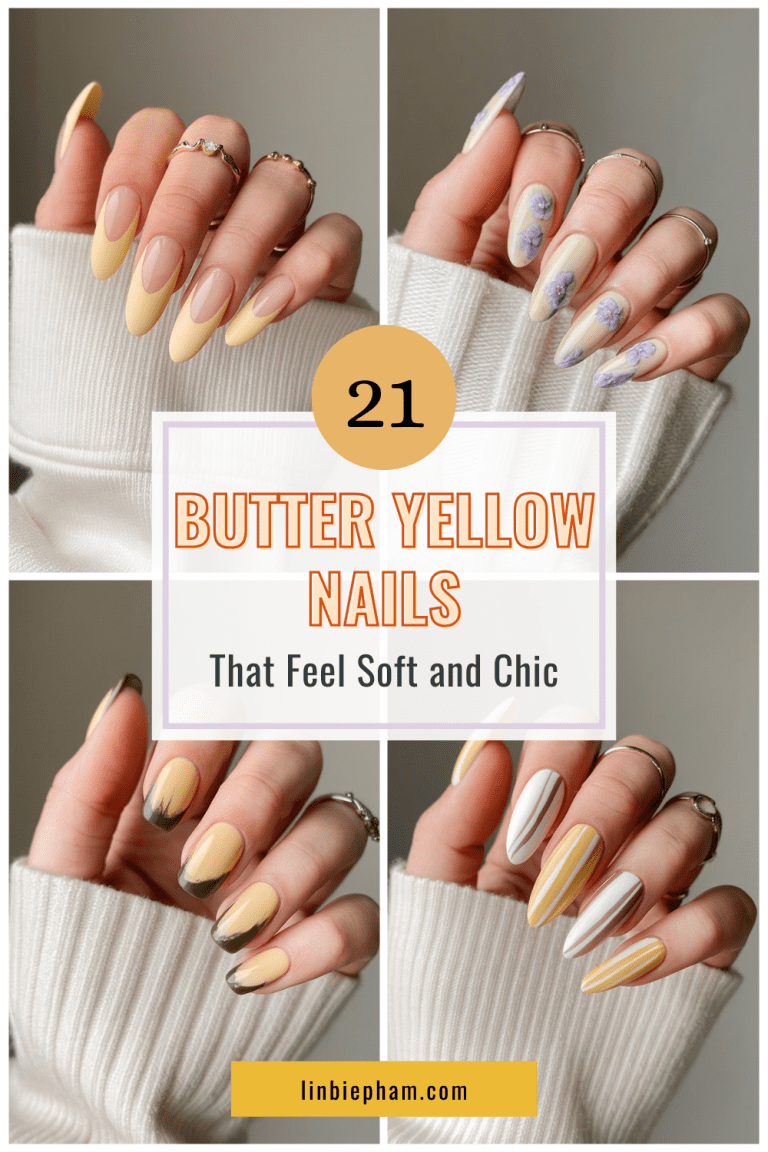21 Fresh Butter Yellow Nails That Feel Soft and Chic