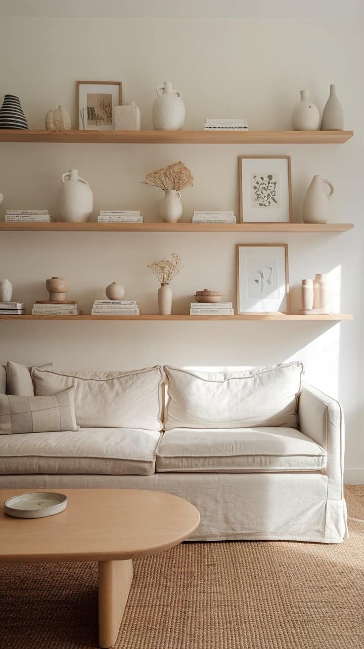 17 Minimalist Living Room Decor Ideas That Feel Warm & Calm